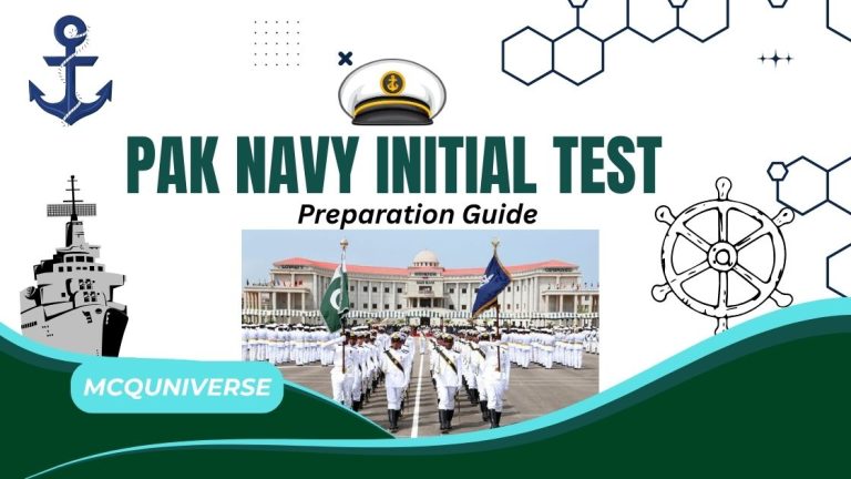2200+ Important MCQs | Pak Navy Initial Test Preparation Online Guide