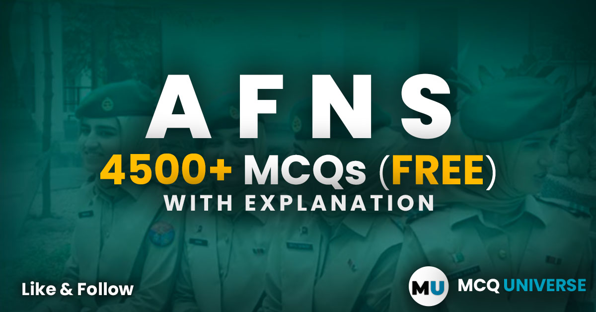 4500+ MCQs: AFNS Test Preparation Online & Important Questions 2025 ...