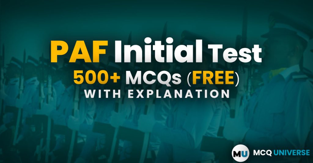 1500+ MCQs Online Practice Test Quiz | Pak Army Initial Test ...