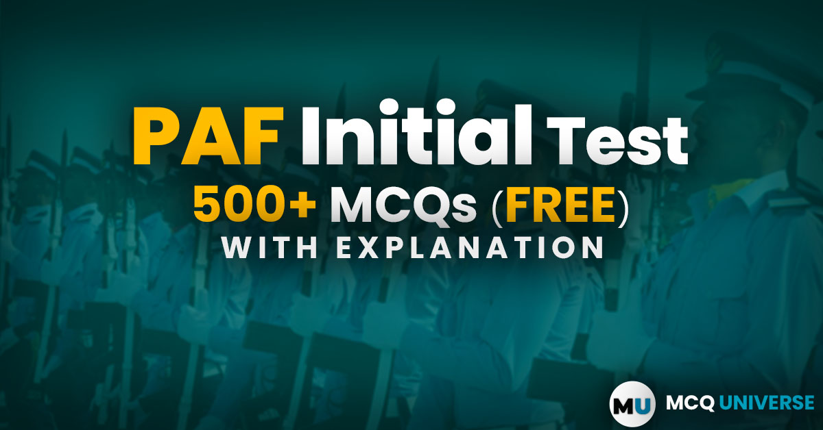 1500+ MCQs Online Practice Test Quiz | Pak Army Initial Test ...